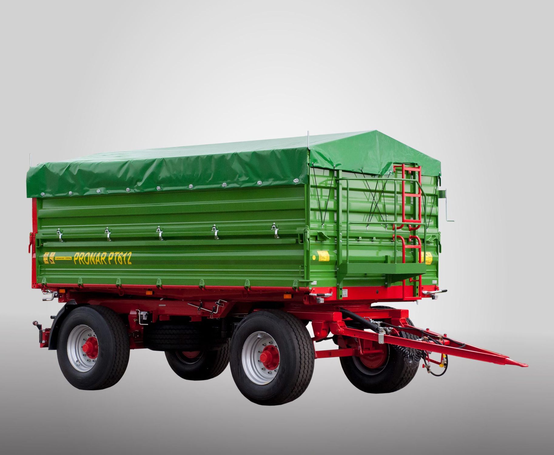 Drop-side trailer - PT612 - Pronar Sp. z o.o. - 2-axle / agricultural ...