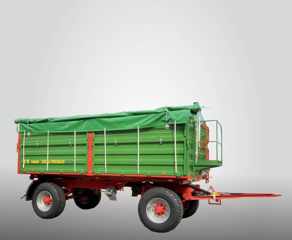 Drop-side trailer - P680U - Pronar Sp. z o.o. - 2-axle / agricultural ...