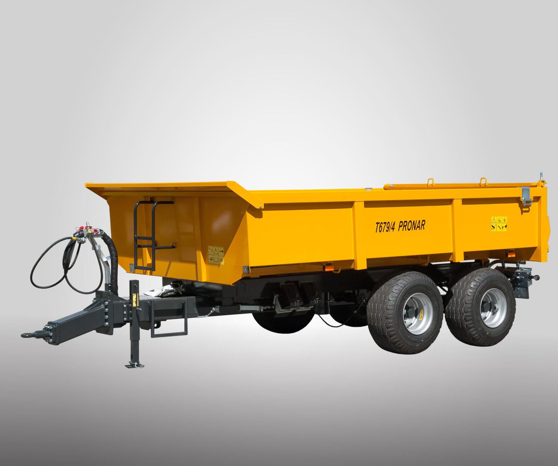 Dump trailer - T679/4 - Pronar Sp. z o.o. - tandem axle / agricultural ...