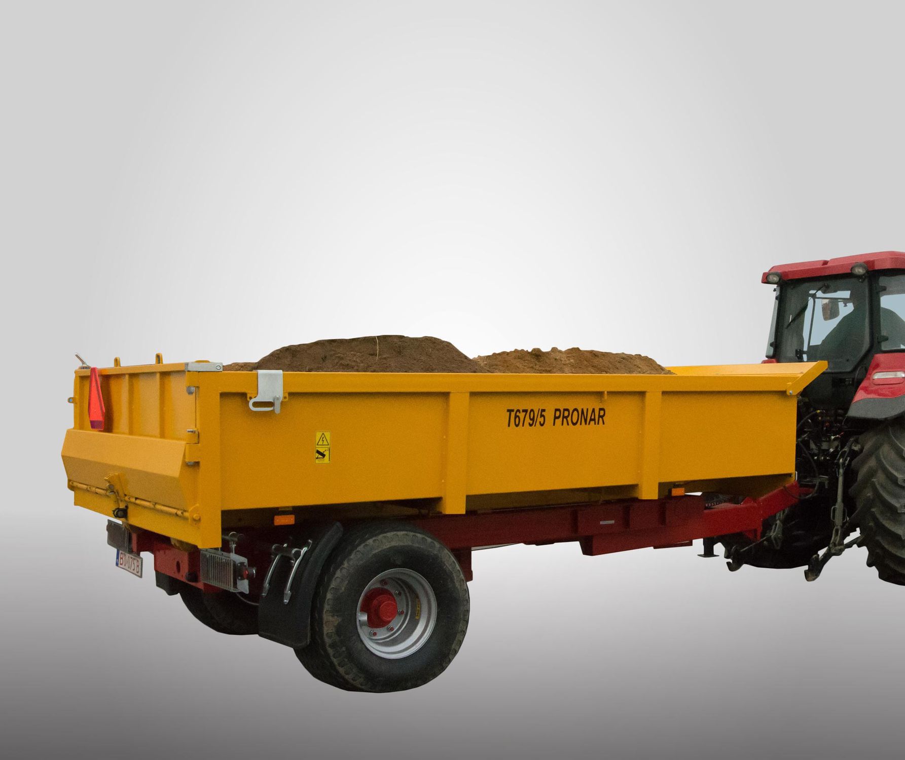 Dump trailer - T679/5 - Pronar Sp. z o.o. - single-axle / agricultural ...