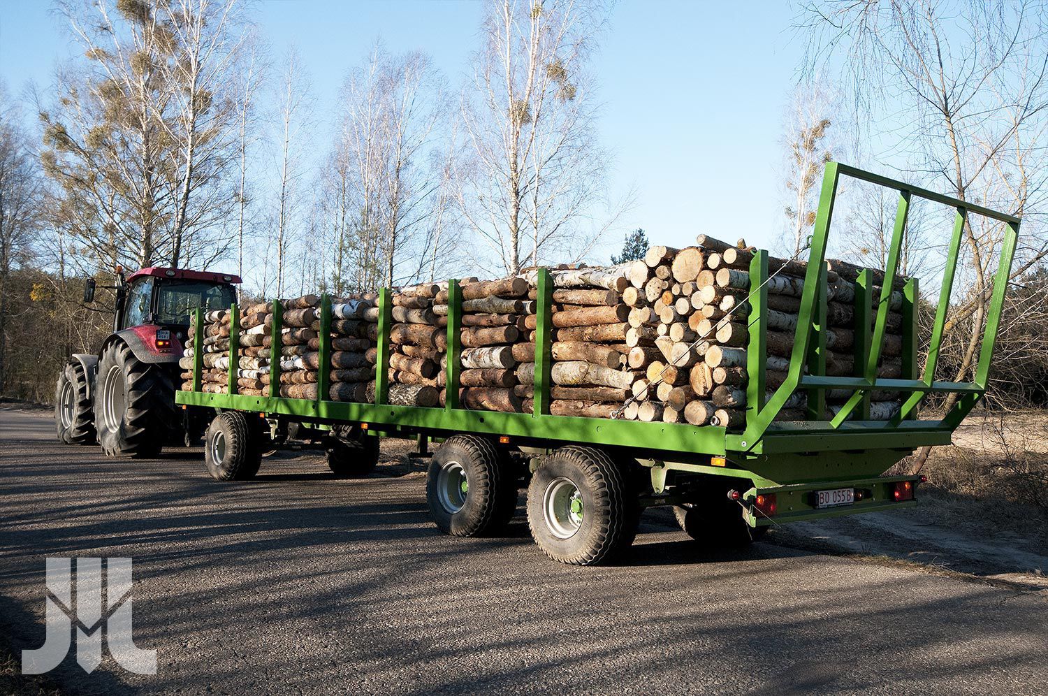 Flatbed trailer - T026KM - Pronar Sp. z o.o. - 3-axle / agricultural ...