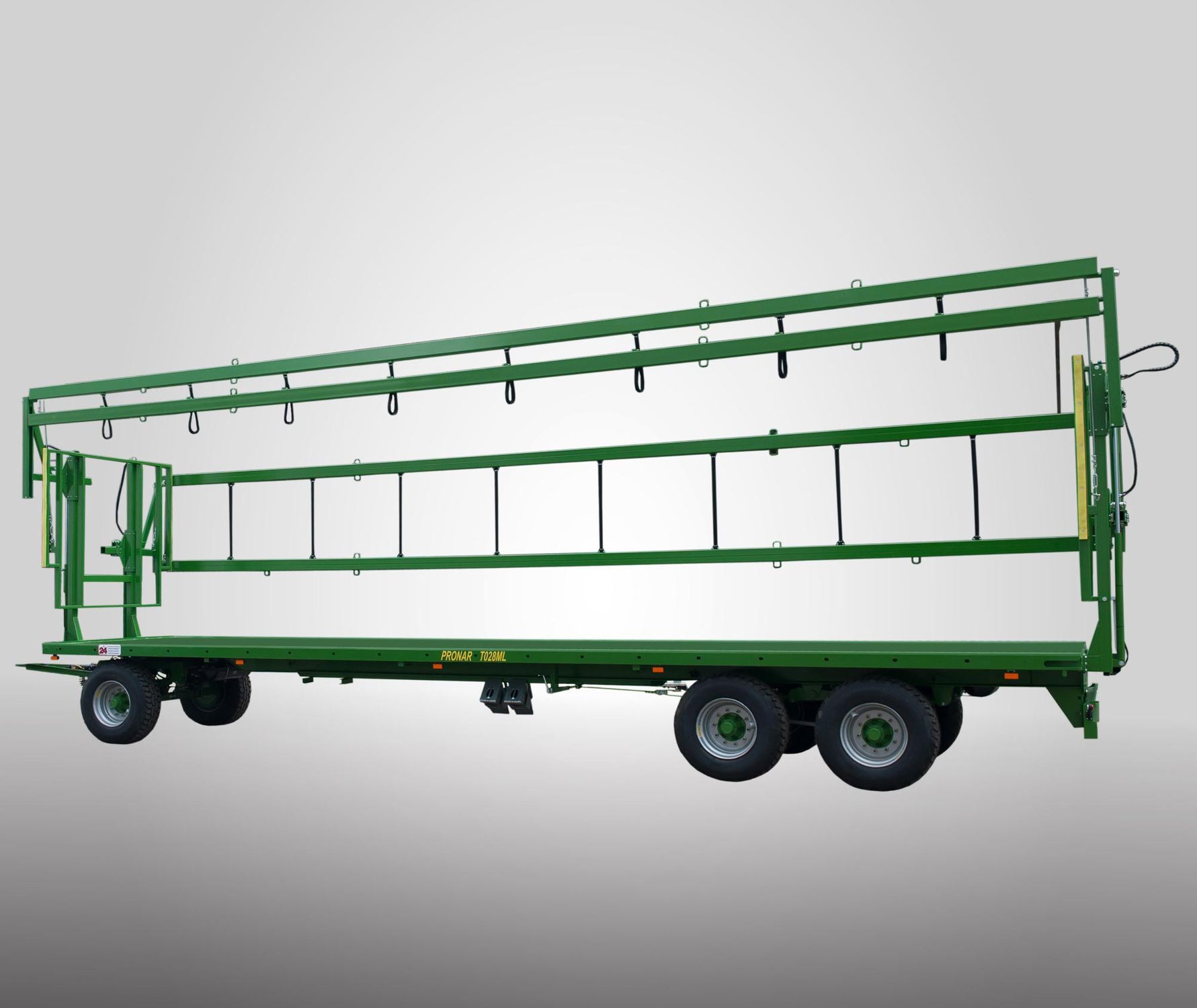 Flatbed trailer - T028ML - Pronar Sp. z o.o. - 3-axle / agricultural ...