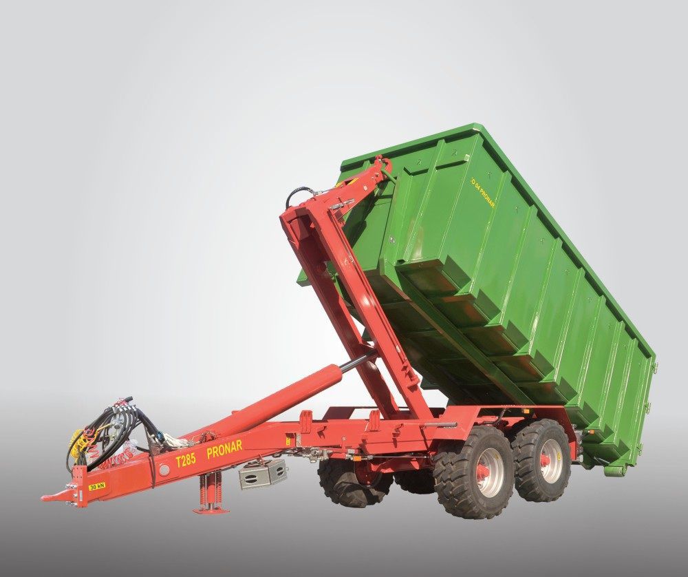 Hook lift trailer - T285 - Pronar Sp. z o.o. - tandem axle ...