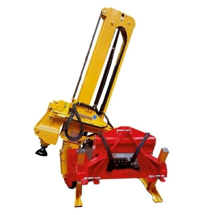 Hydraulic post driver - VIBRESCOPIC PRO VITI - RABAUD - tractor-mounted