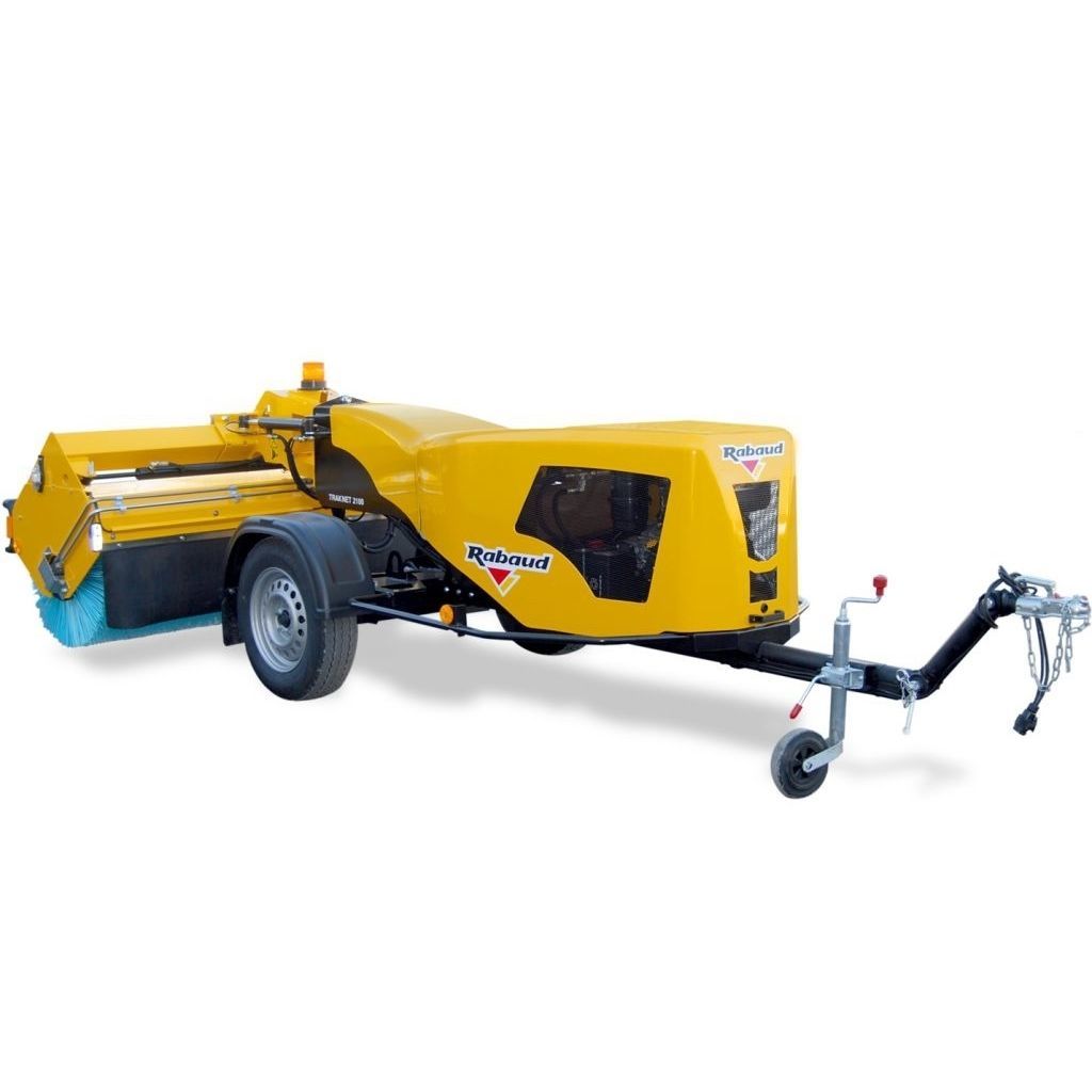 Towed sweeper - TRAKNET 2100A - RABAUD - groundcare / with combustion ...