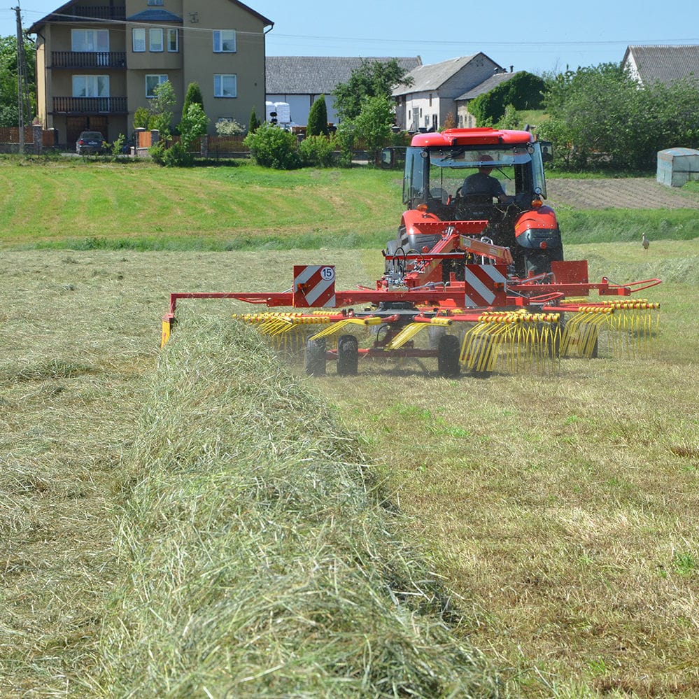 Rotary rake - SB - 1352 - Ravak a.s. - side delivery / bi-rotor