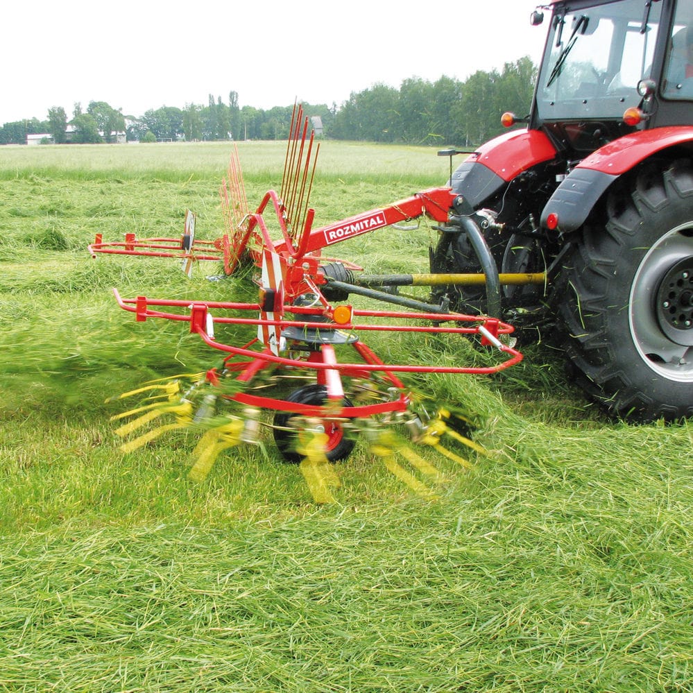 Rotary rake - SP4 - 152 - Ravak a.s. - side delivery / bi-rotor