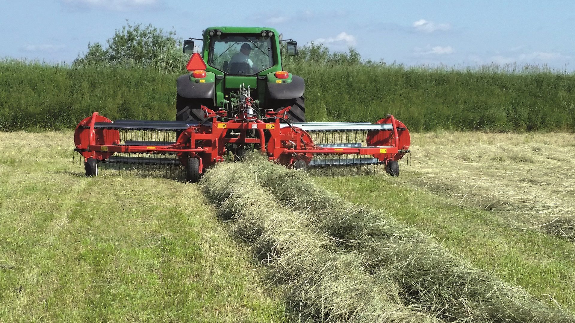 Rotary rake - 6000FP BIG - Repossi macchine agricole s.r.l. - side delivery