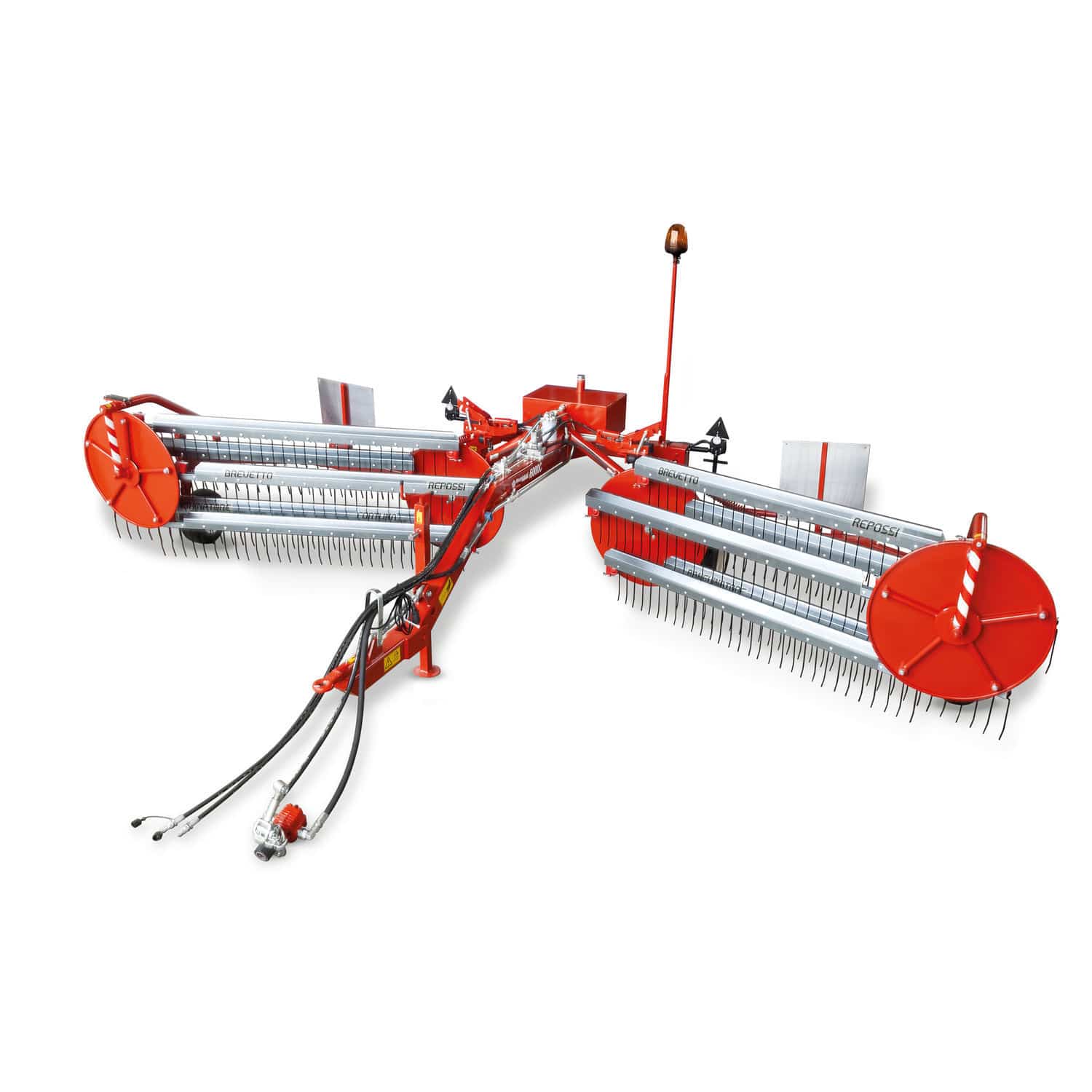 Rotary rake - 6000/10C - Repossi macchine agricole s.r.l. - center delivery
