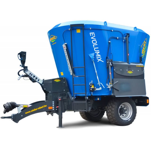 Vertical mixing wagon - EVOLUMIX 1P - ROBERT - towed / side discharge ...