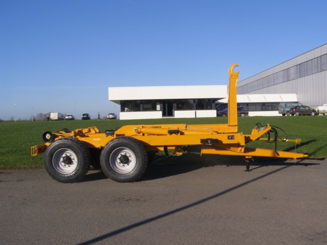Hook lift trailer - CP 120 - Rolland - single-axle / agricultural