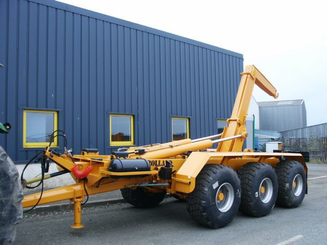 Hook lift trailer - CP 220 - Rolland - mounted / 3-axle / agricultural