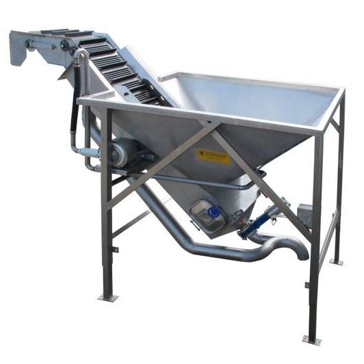 Vegetable receiving hopper - Schneider Fördertechnik GmbH - unloading