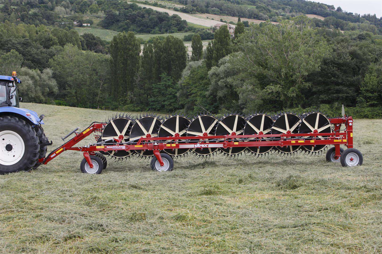 Wheel rake - MKE-PRO1225 - SITREX S.p.a. - center delivery / multi-rotor