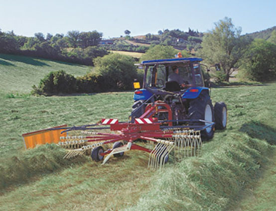 Rotary rake - SR 350/9 - SITREX S.p.a. - side delivery / single-rotor