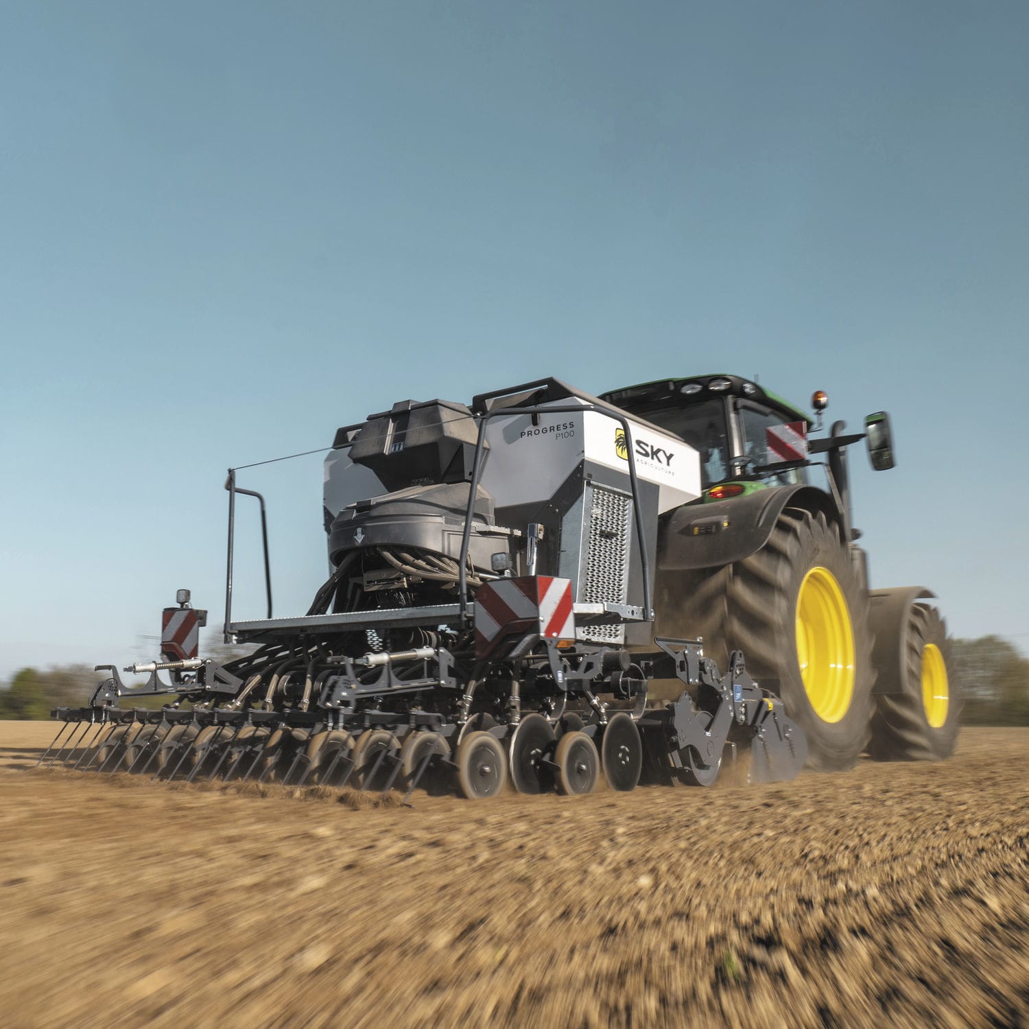 Pneumatic seed drill - Progress - SKY Agriculture - tractor-mounted ...