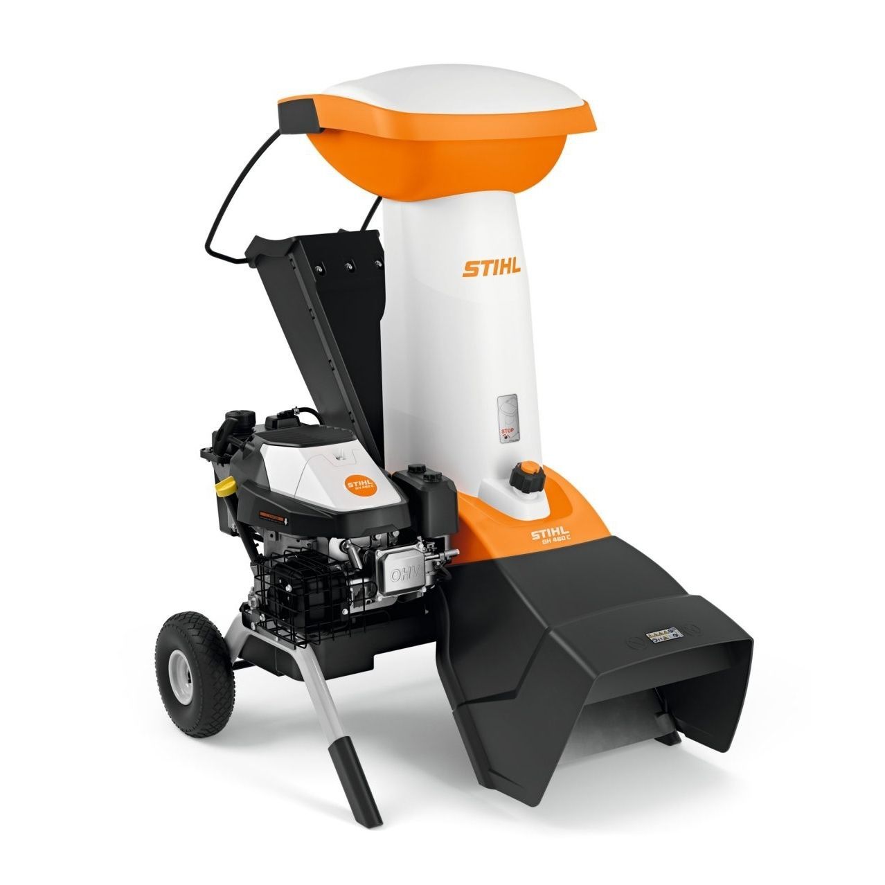 Wheeled wood chipper - GH 460 C - STIHL AG & Co. - with combustion engine