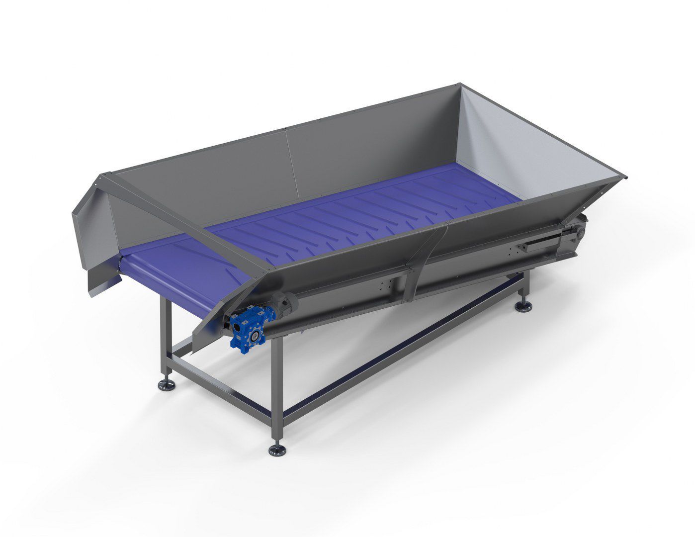 Vegetable receiving hopper - Sweere Agricultural Equipment - loading