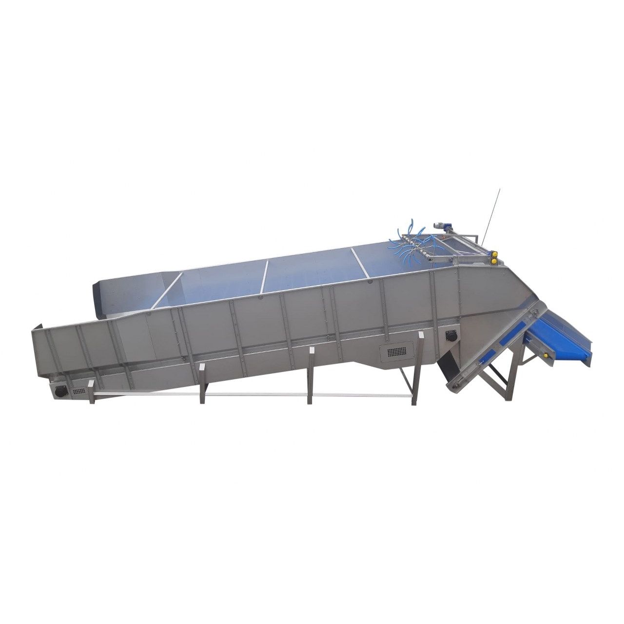 Vegetable receiving hopper - Sweere Agricultural Equipment - loading