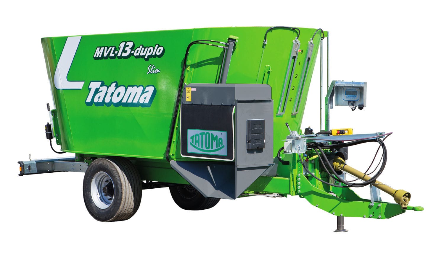 Vertical mixer - MVL-13, MVL-15 - TATOMA - towed / side discharge / 2-auger