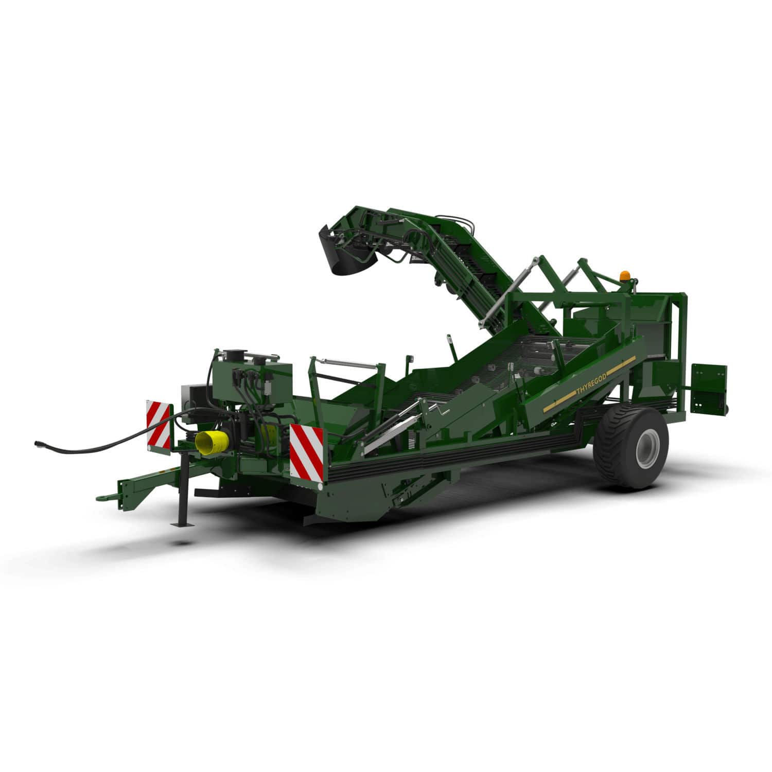 Tractor rock picker - TS1500 - THYREGOD A/S - self-propelled / unload ...