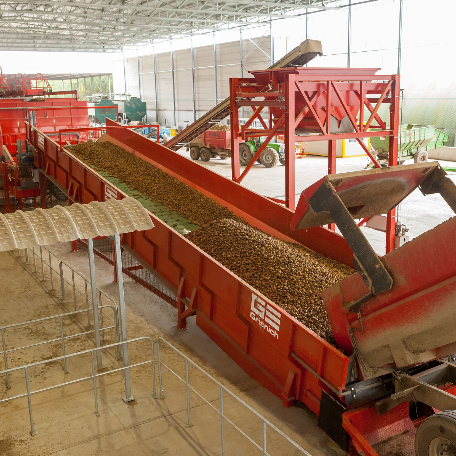 Potato receiving hopper - Tolsma-Grisnich