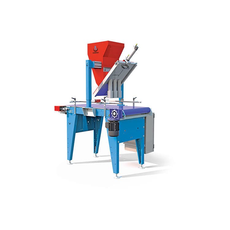 Automatic tray seeder - SEMVOL - URBINATI Srl - pots covering