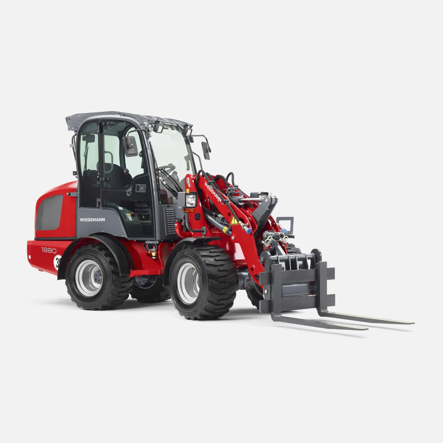 Rubber-tired loader - 1880 - Weidemann - compact / with cab