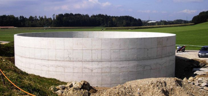 Slurry tank - Wolf System GmbH - concrete / outdoor / double-walled