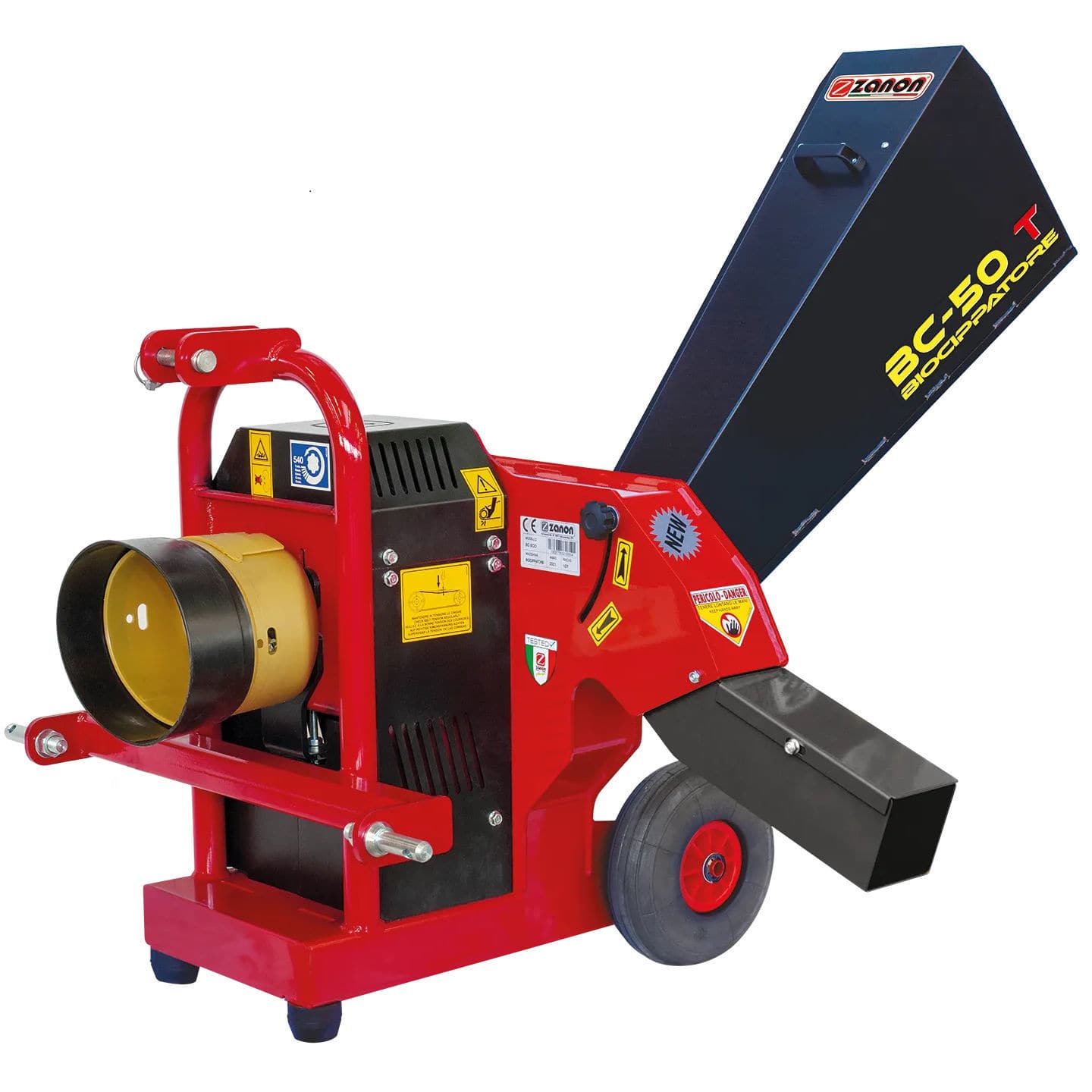 Wheeled bio shredder - BC 50-T - ZANON Srl - PTO-driven