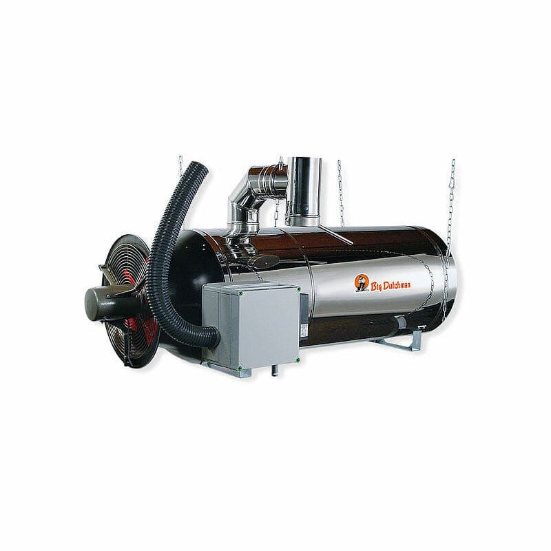 Pig barn air heater - RGA series - Big Dutchman - oil-fired / suspended