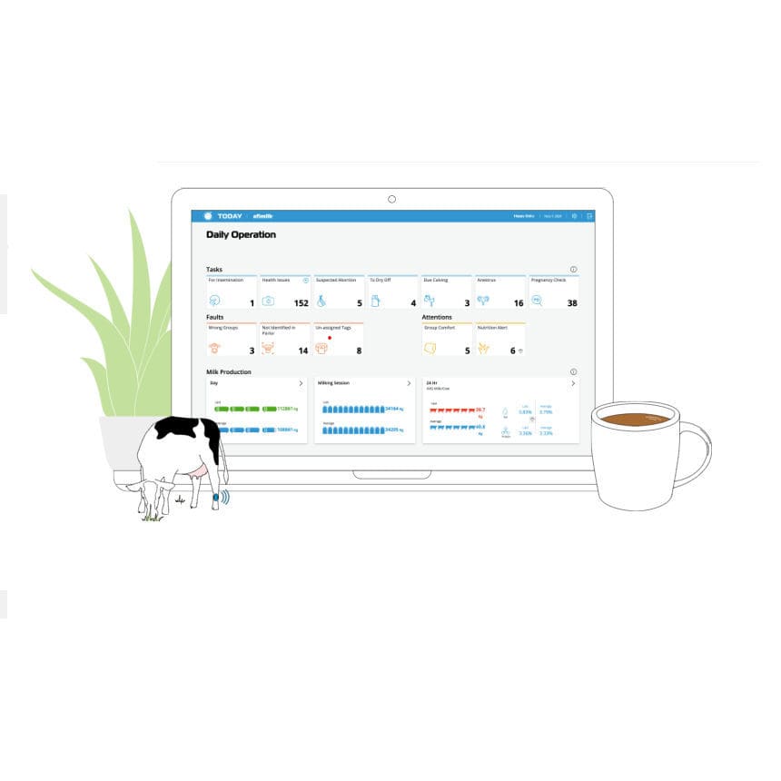 Cow monitoring system - TODAY - Afimilk - health / nutrition / milking