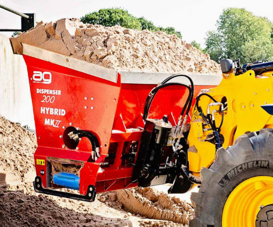 Mounted straw blower and feeder - AG Products - bedding / electric ...