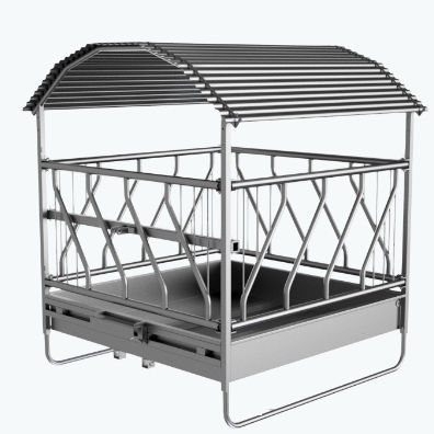 Cattle hay rack - Agriballe P.V.B. - AGRITUBEL - galvanized steel ...