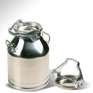 Stainless steel milk can - Condor S.r.l. - with lid