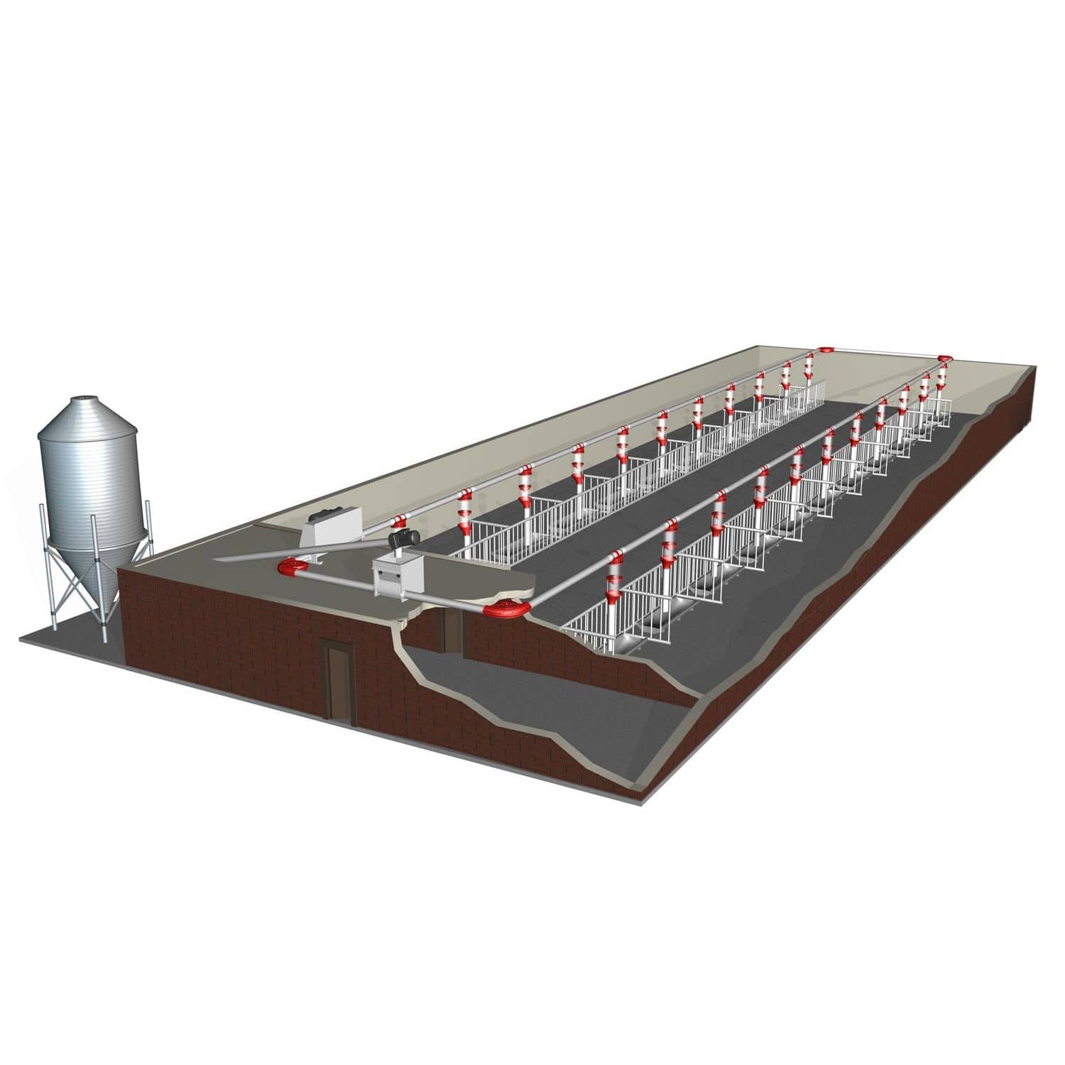 Pig feeding equipement - EasyFeed™ - Fancom B.V. - dry feed / liquid ...