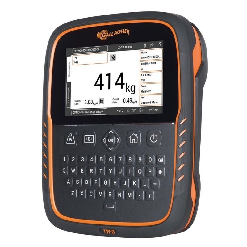 Weight indicator with touchscreen - TW-3 - Gallagher Europe - keypad ...