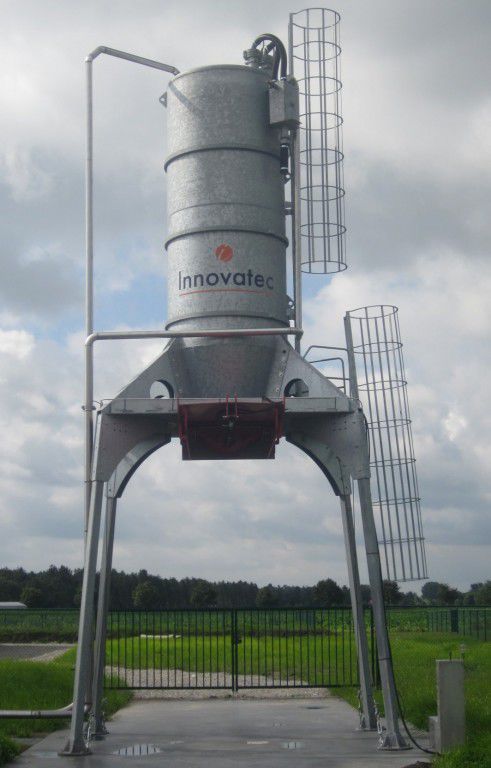 Hatchery waste silo - Innovatec Hatchery Automation - metal / cone ...