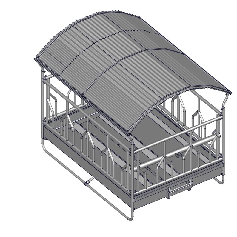 Cattle hay rack - RA0960 - JOURDAIN - steel / multi-access / floor-mounted