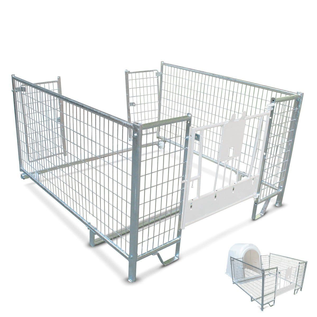 Livestock hutch - D119 - LA BUVETTE - calf / group / steel