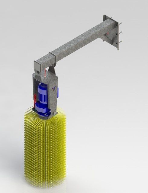 Livestock comfort brush - LAKTO Dairy Technologies - rotating ...