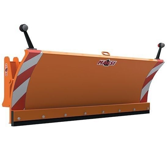 Straight snowplow blade - LNSK series - MAGSI Accessoires - with rubber ...