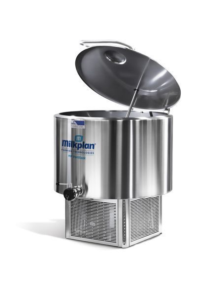 Milk tank - MPV series - MILKPLAN S.A. - open / vertical / stainless steel