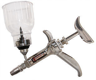 Metal veterinary syringe - PAS265 - N.J. Phillips Pty. Ltd. - pour-on