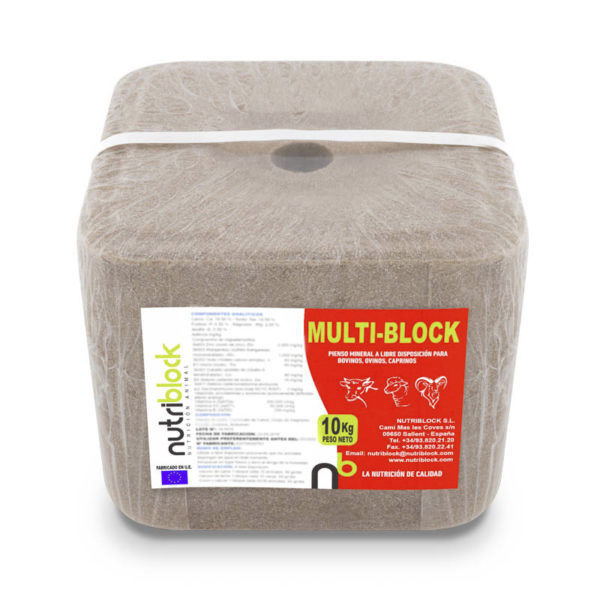 Cattle lick block - MULTI - NUTRIBLOCK - goat / for sheep / with trace ...