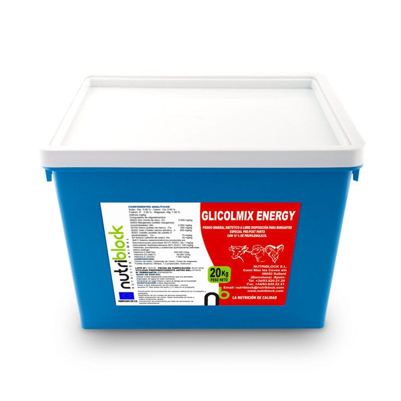 Animal feed supplement - GLICOLMIX ENERGY - NUTRIBLOCK - cattle / sheep / goat