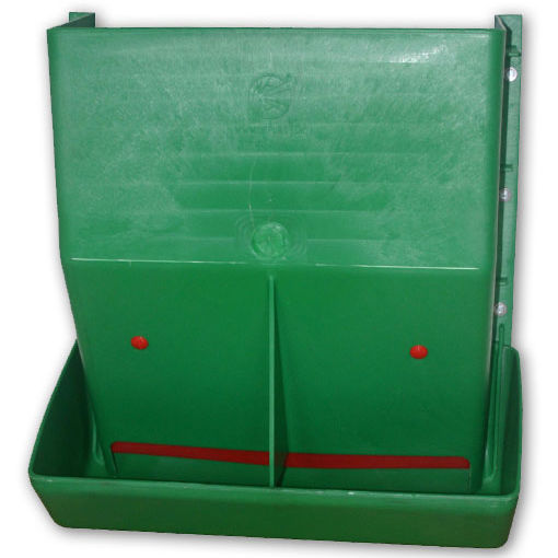 Pig hopper feeder - 481 - OK PLAST - plastic / multi-access / wall-mounted