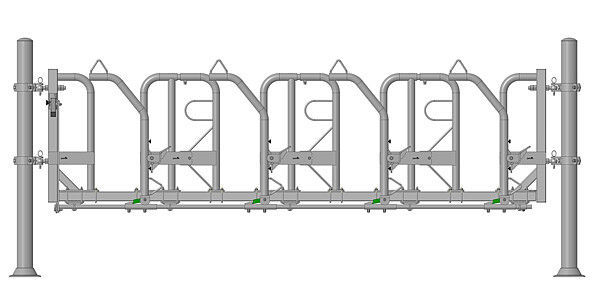 Cows headlock - 334221 - PATURA KG - for cattle / self-locking / modular