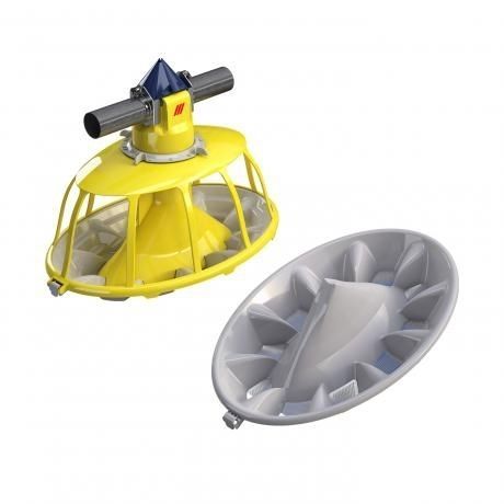 Poultry pan feeder - Boozzter - ROXELL bvba - plastic / multi-access