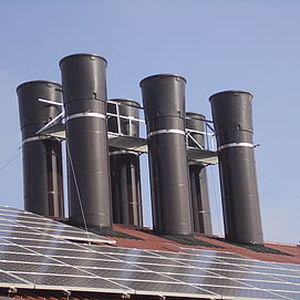 Exhaust air chimney with intake - SCHULZ Systemtechnik GmbH
